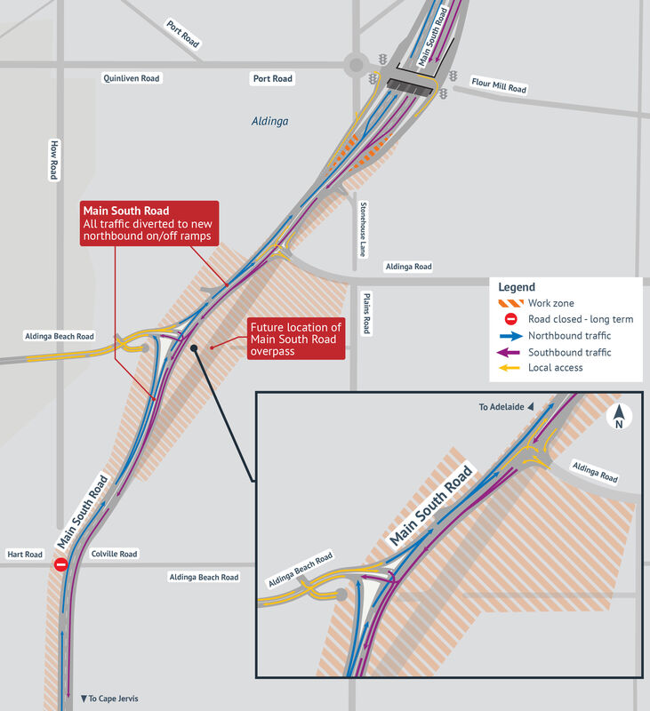 Night works on Aldinga Beach Road • Fleurieu Connections